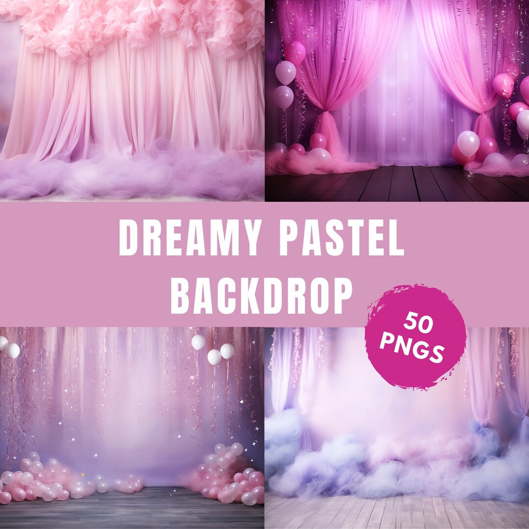 Dreamy Pastel Backdrop for Photo Editing, Soft Maternity Backdrop ...
