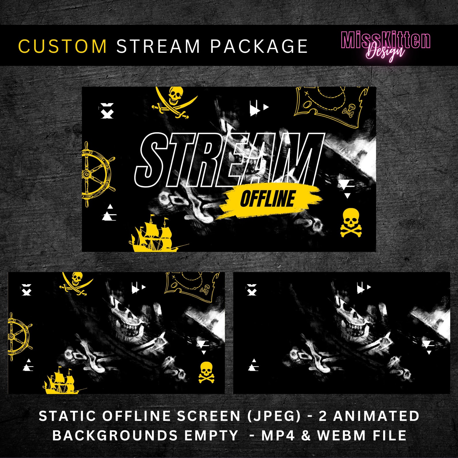 Animated Twitch Stream Overlay Screen Set,twitch Screen,twitch Overlay ...