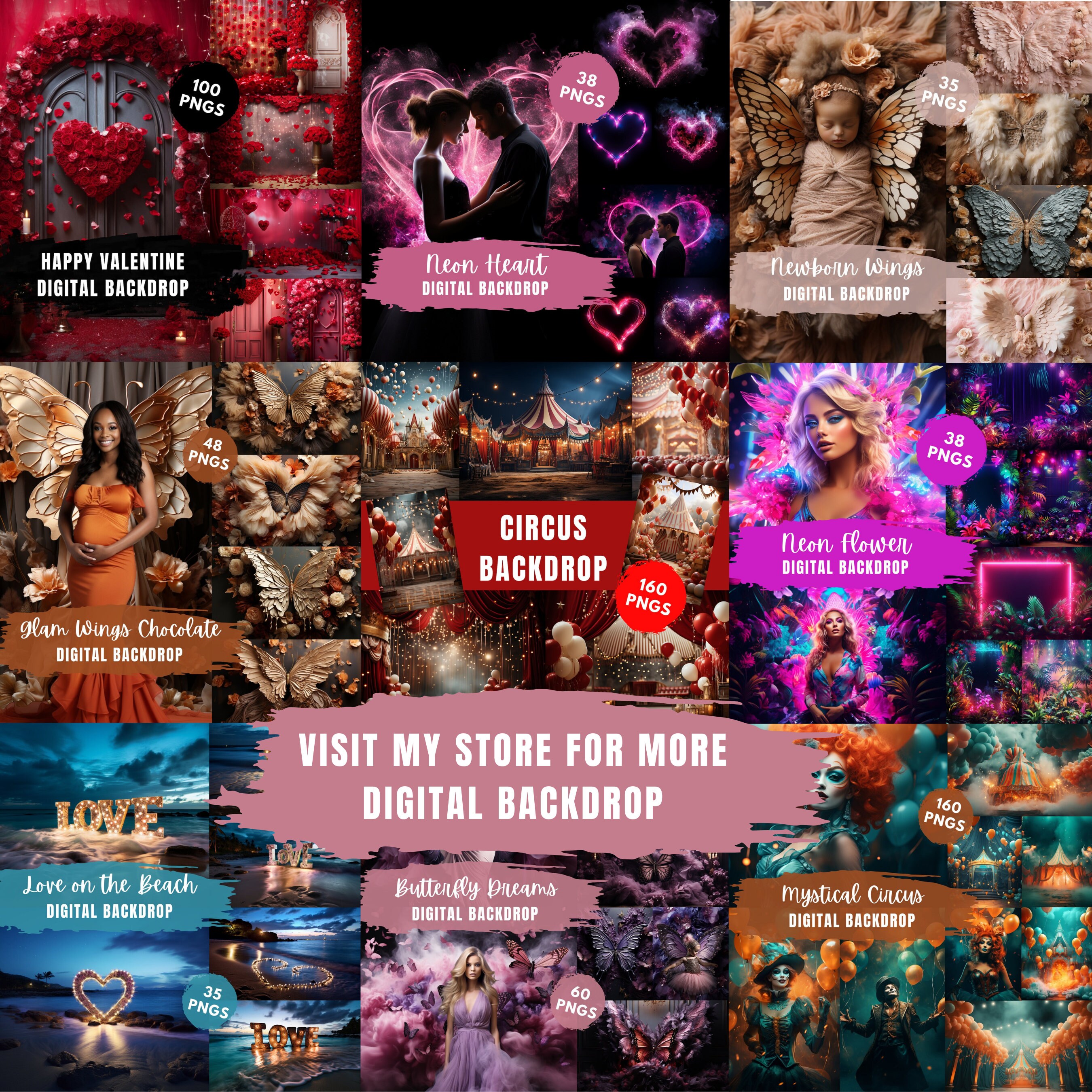 Smoky Library Orange and Teal Backdrop for Photo Editing, Books Library ...