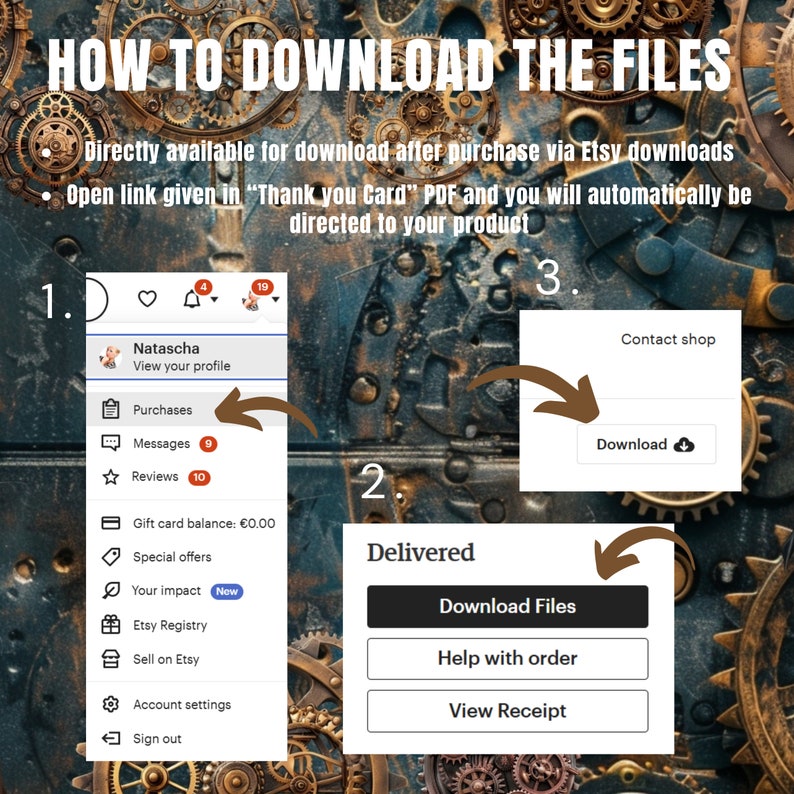 Animated Steampunk Twitch Stream Overlay Screen Set (instant Download ...