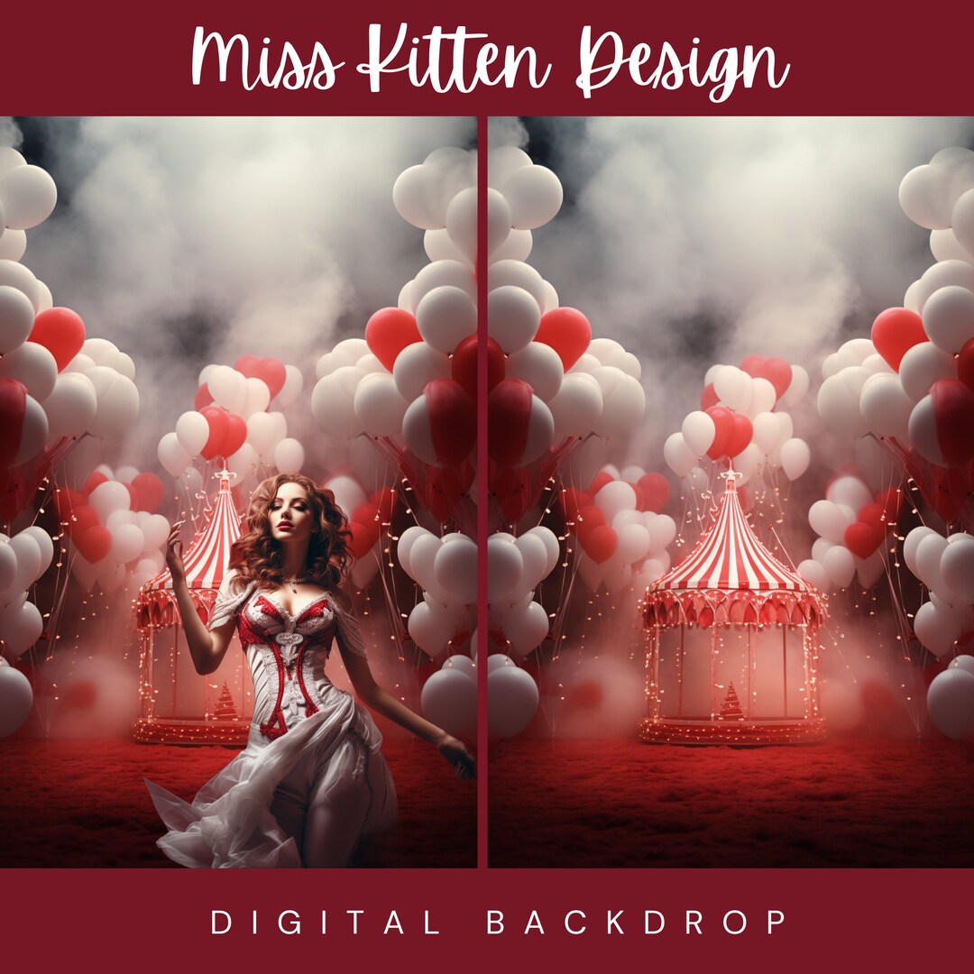 Circus Stage Digital Backdrop, Smoke Photography Overlay (PNG) - Etsy
