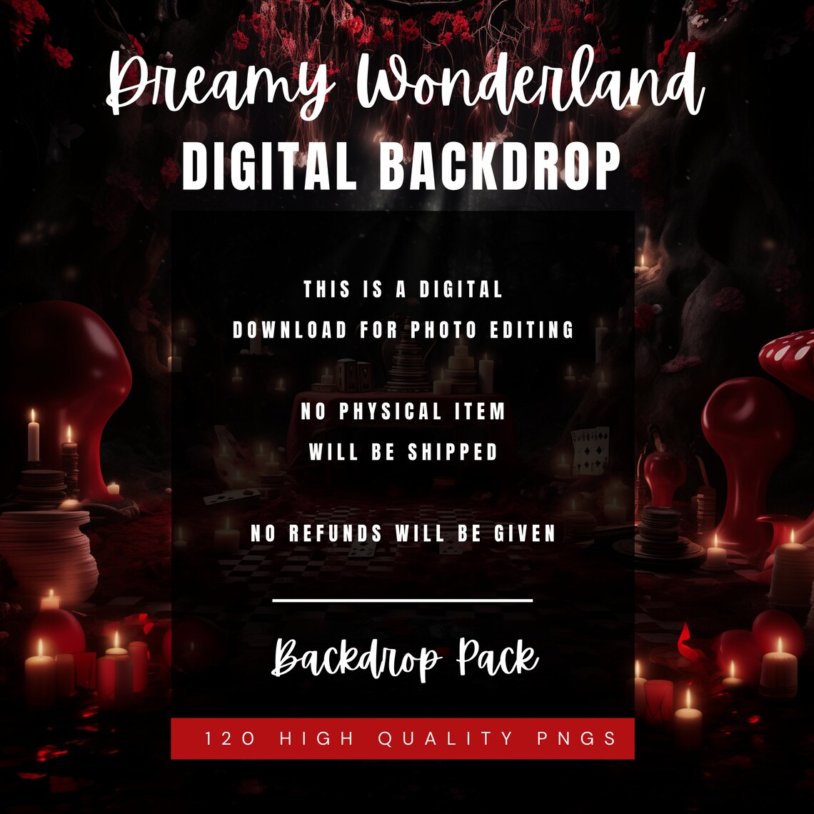 Dreamy Wonderland Digital Backdrop for Photo Editing XXL Pack, Studio ...