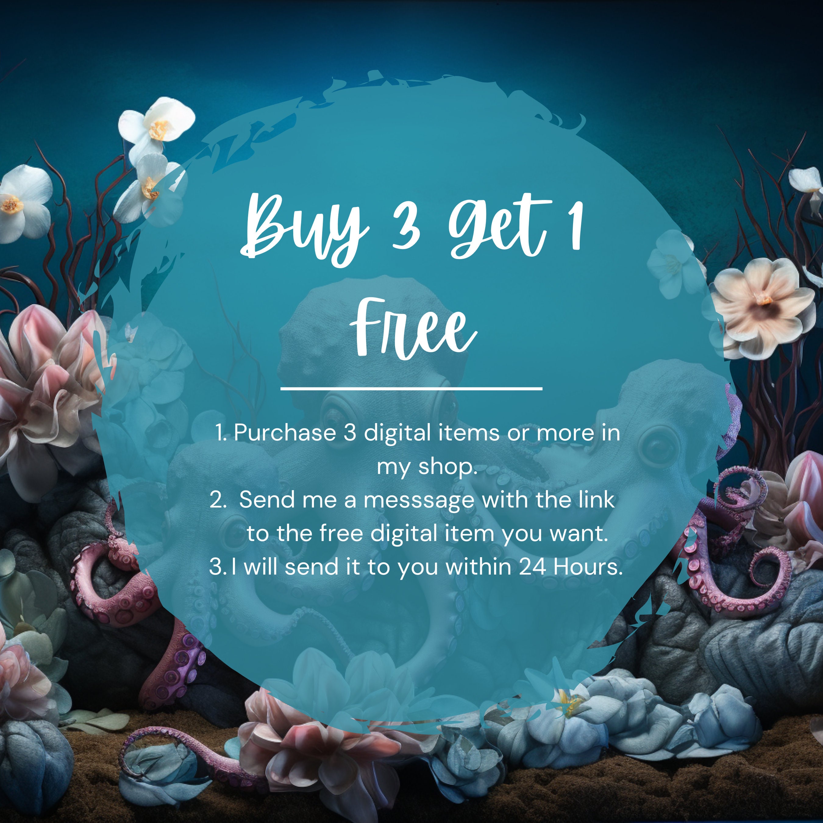 Little Octopus Digital Backdrop for Children, Boys and Girls ,studio ...