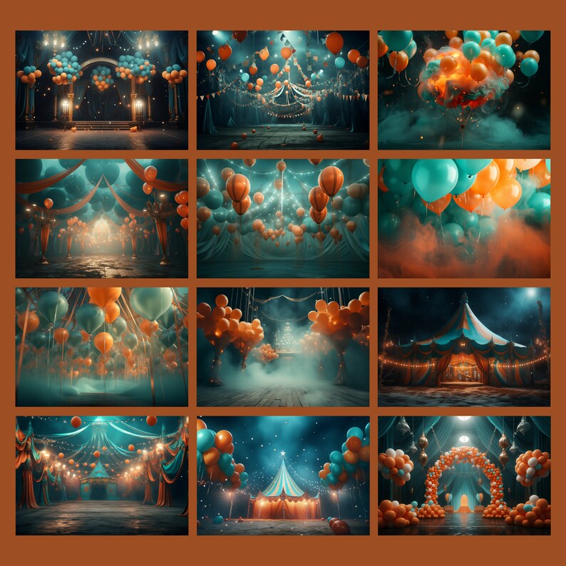 Mystical Circus Fine Art Backdrop for Photo Editing XXL Pack,circus ...