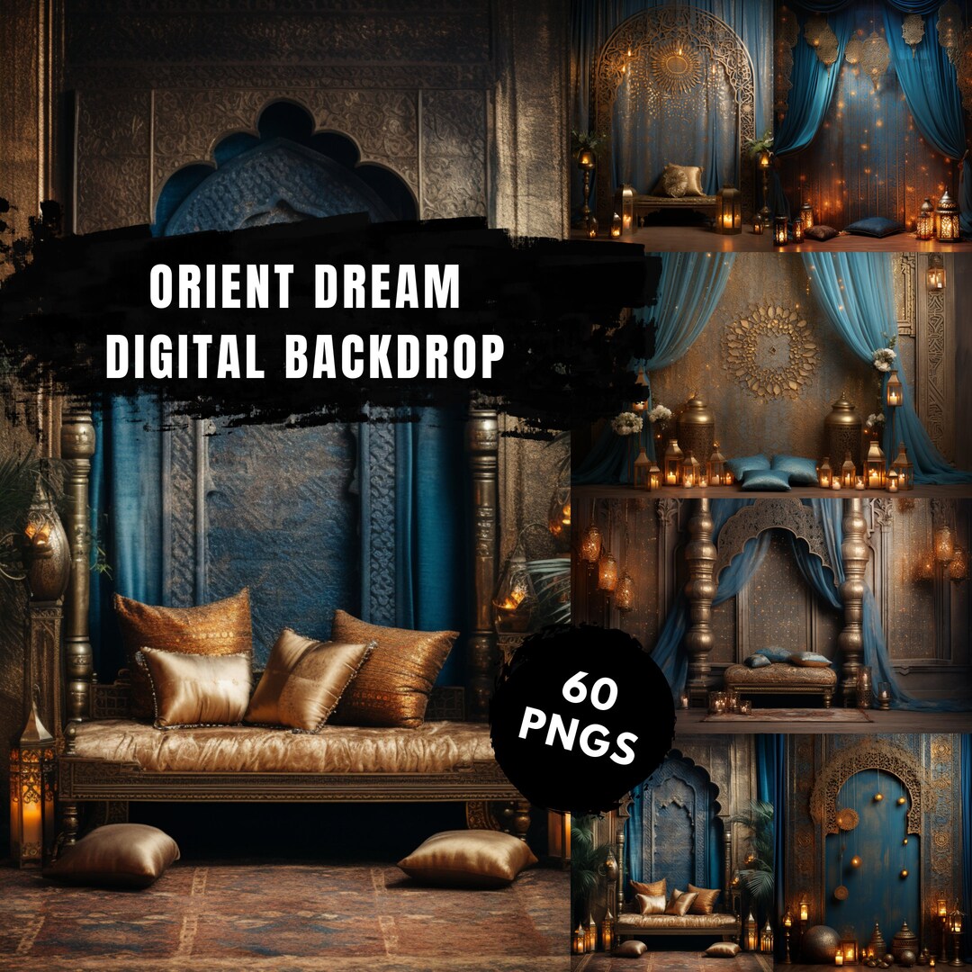 Digital Backdrop Orient Dream for Photo Editing, Soft Maternity ...