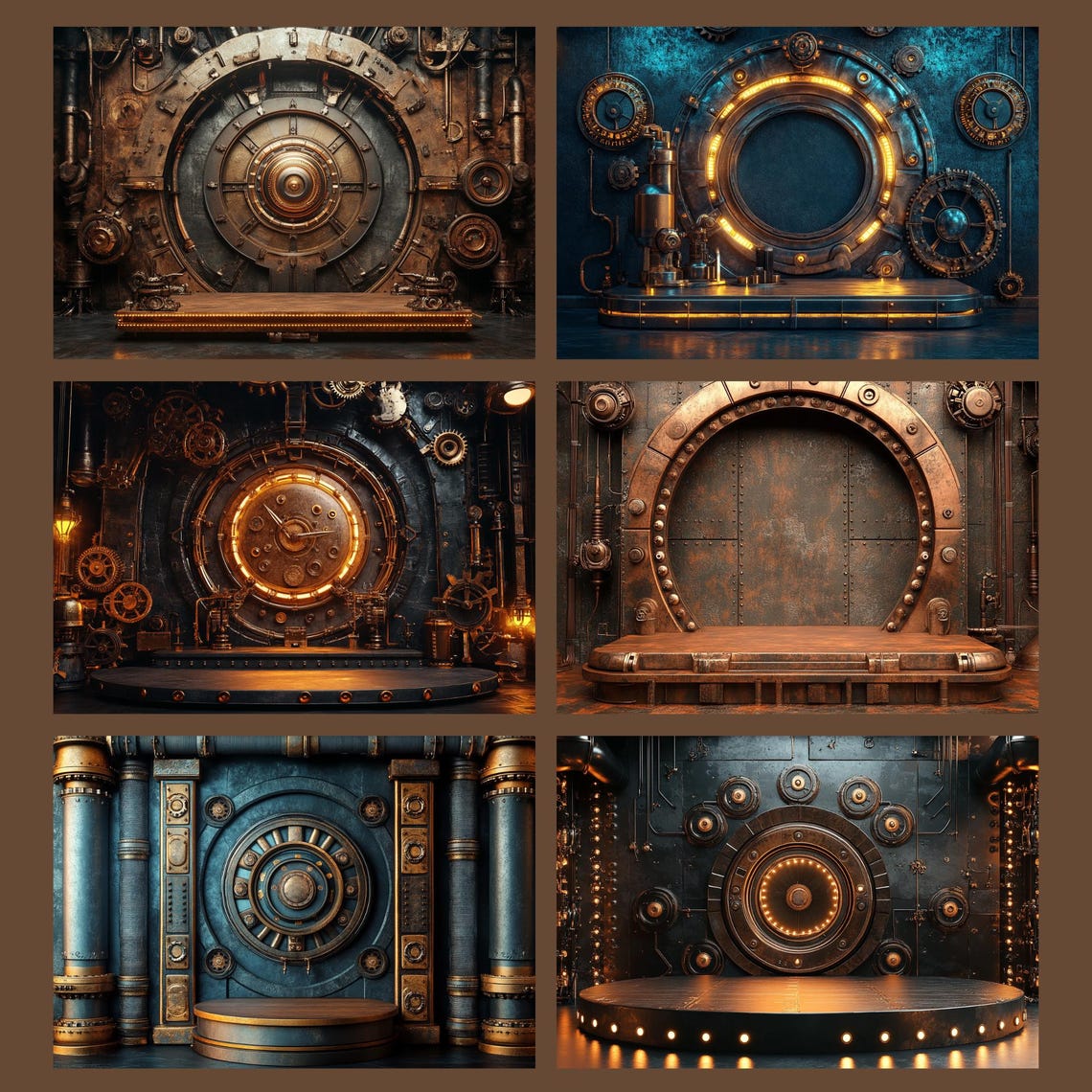 Steampunk Digital Backdrop, Victorian Studio Display (PNG) - Etsy