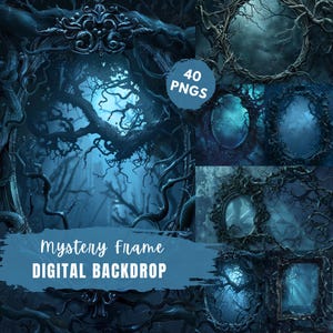 Mystery Frame Witch Backdrop , Fairytale Hintergrund, Portrait ...