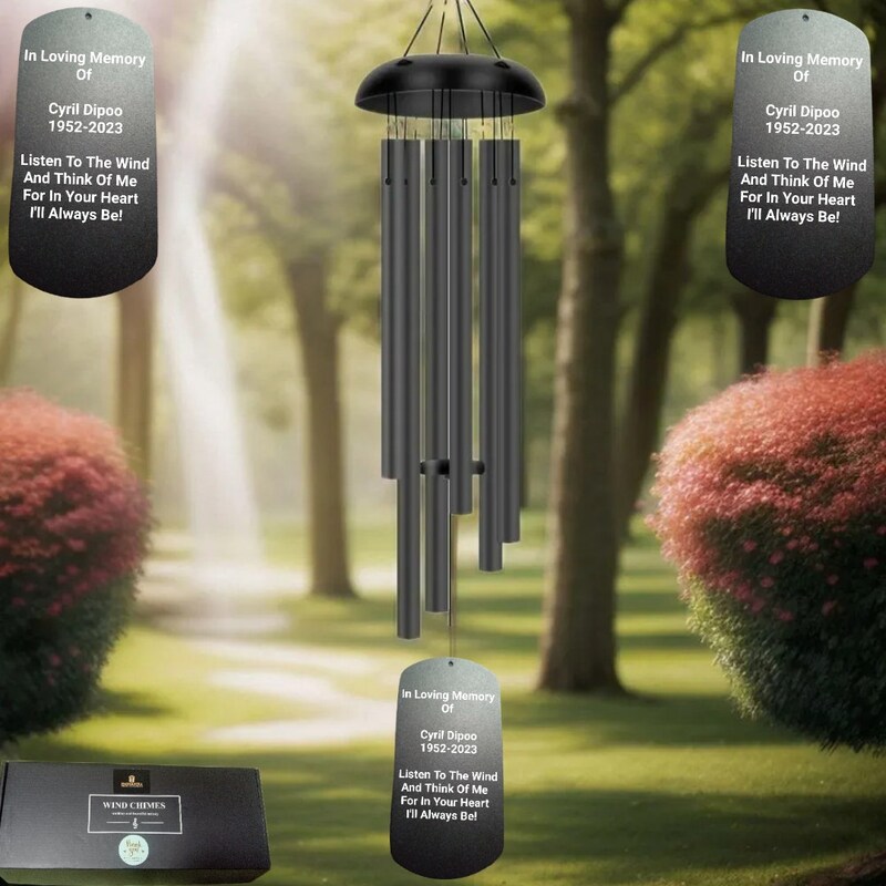 Memorial Wind Chimes Personalized - Etsy