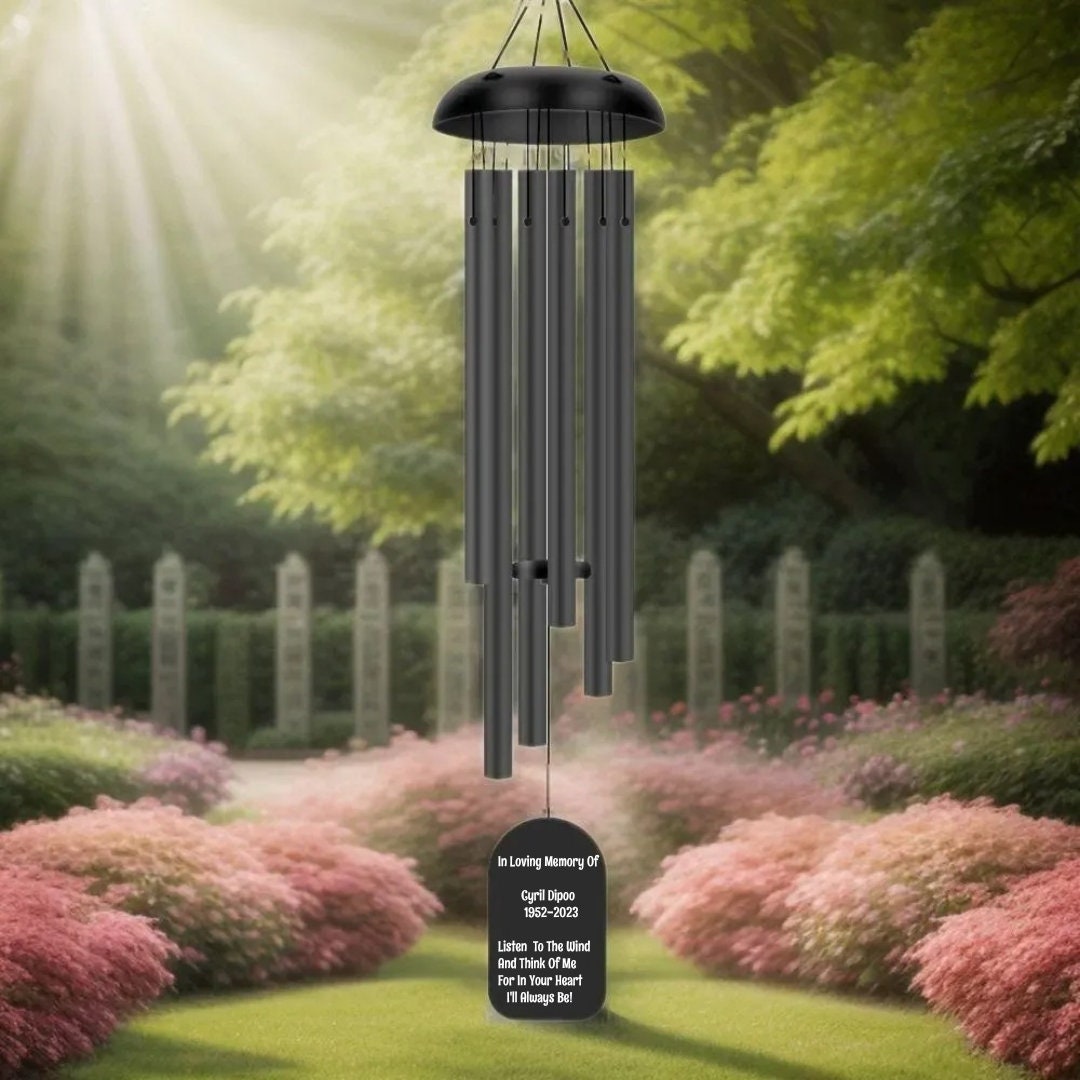 In Loving Memory Wind Chimes Outdoor Wind Chimes Hanging Bells - Etsy