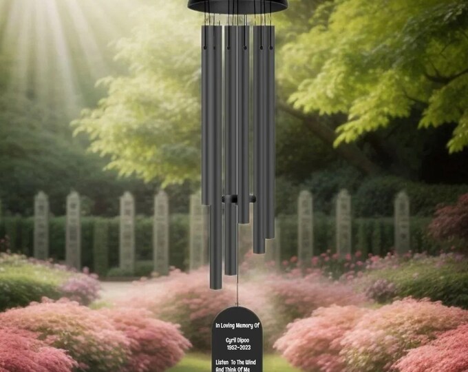 In Loving Memory Wind Chimes Outdoor Wind Chimes Hanging Bells Etsy ...