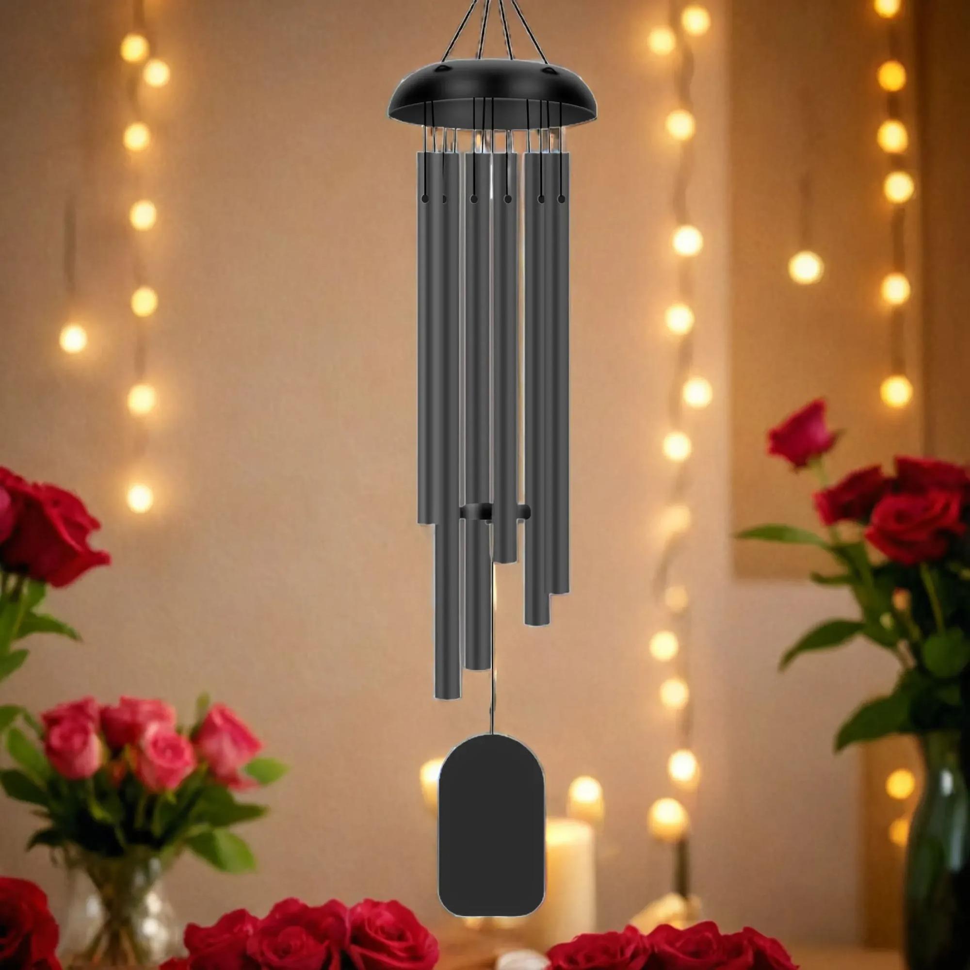 Personalized 65th Wedding Anniversary Engraved Wind Chimes for Parents ...