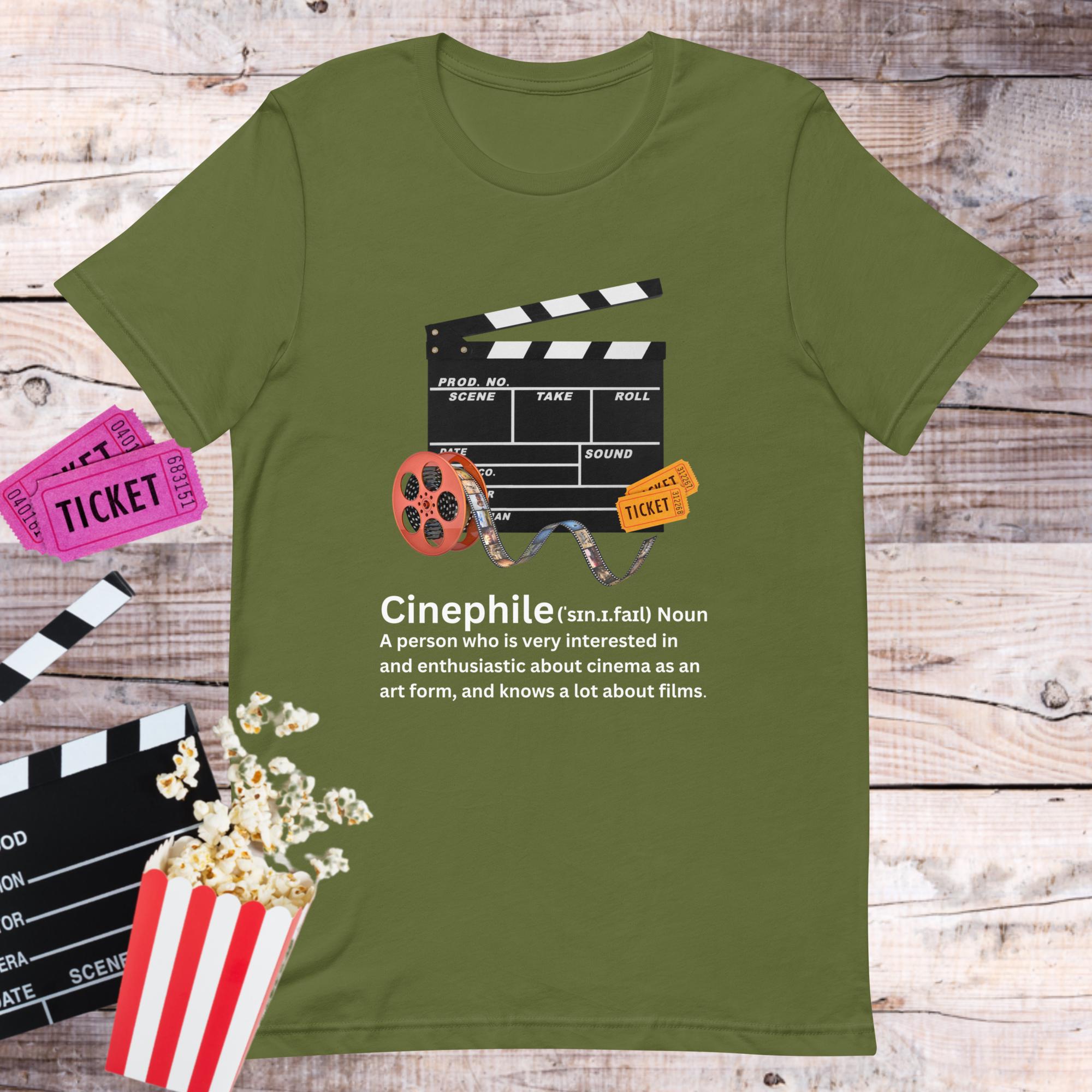 Cinema Enthusiast Tshirt Cinephile T-shirt Film Buff Shirt Gift Idea ...
