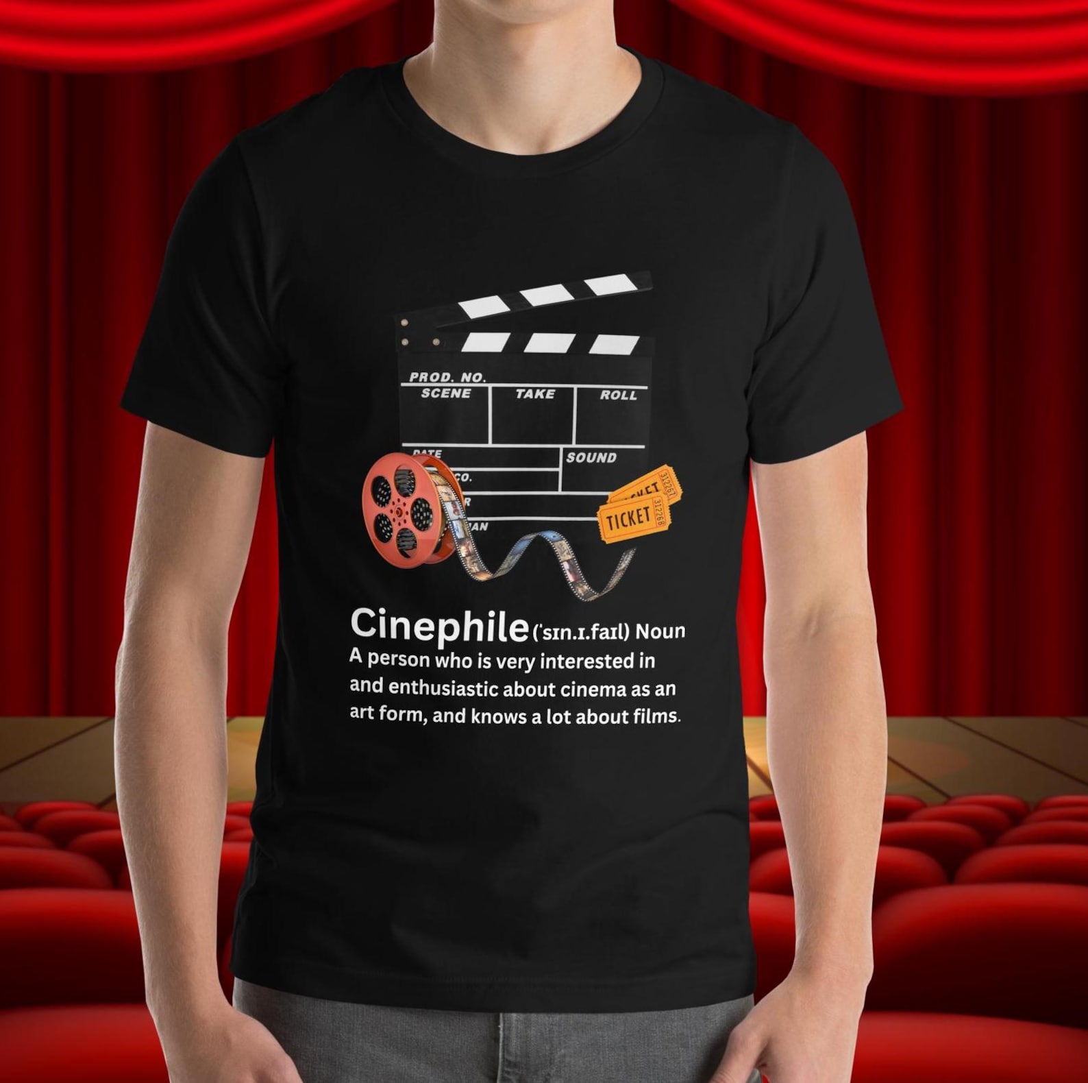 Cinema Enthusiast Tshirt Cinephile T-shirt Film Buff Shirt Gift Idea ...