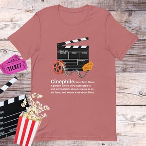 Cinema Enthusiast Tshirt Cinephile T-shirt Film Buff Shirt Gift Idea ...