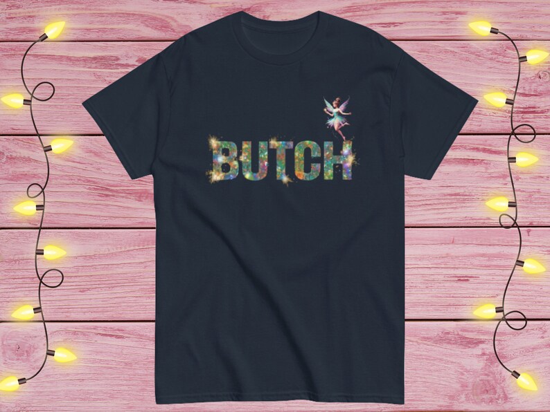 Funny Gay T Shirt Butch Fairy T-shirt Lesbian Tshirt Gift for Queer Man ...