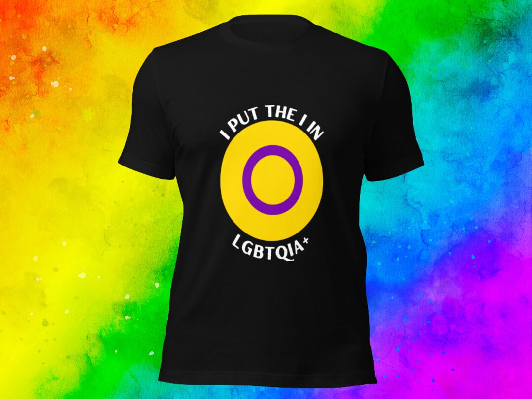 Intersex Pride T-shirt LGBTQIA Community Tshirt Gay Orientation T Shirt ...