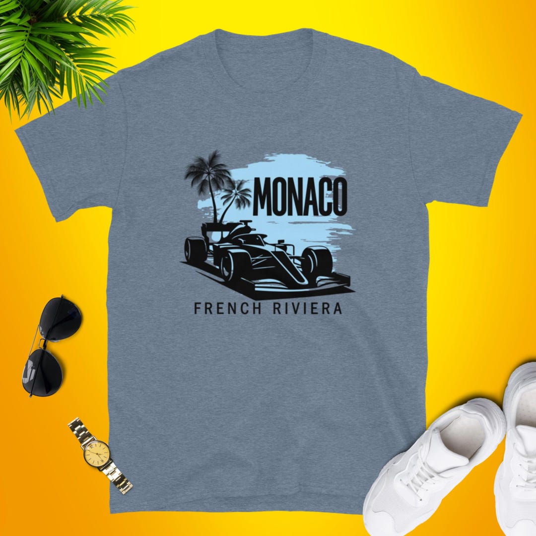 Monaco Grand Prix Shirt Monaco T-shirt Racing Tshirt Racing Car Gifts ...