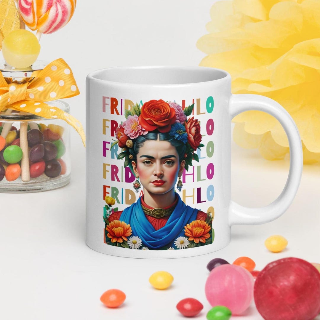 Frida Kahlo Mug Frida Kahlo Art Gifts Artistic Mexican Coffee Cup ...