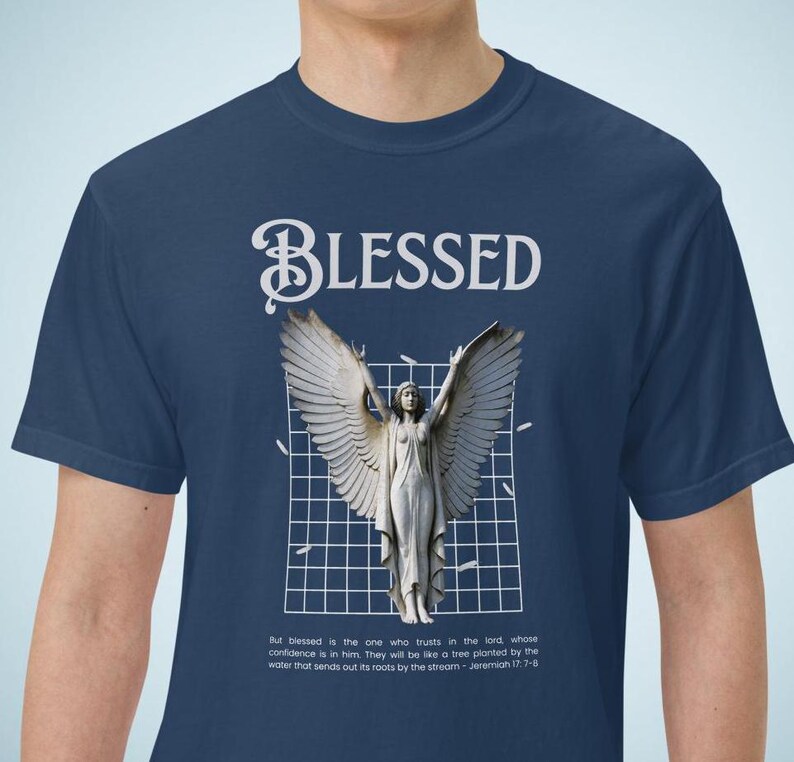 Blessed Angel Shirt Jeremiah Bible Verse T-shirt Christian Tshirt Faith ...