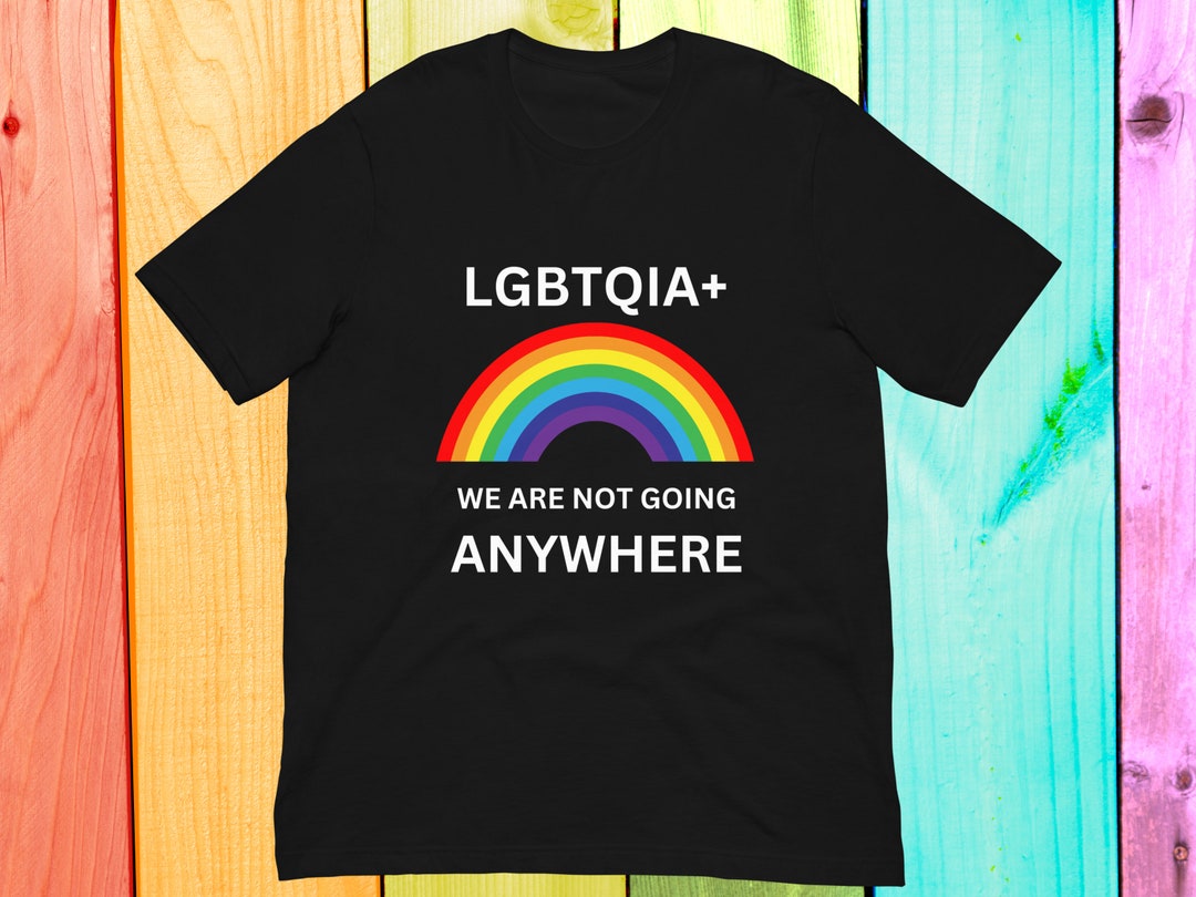 Pride Rainbow Tshirt LGBT T-shirt Gay Shirt Lesbian Tee Trans Top Gift ...