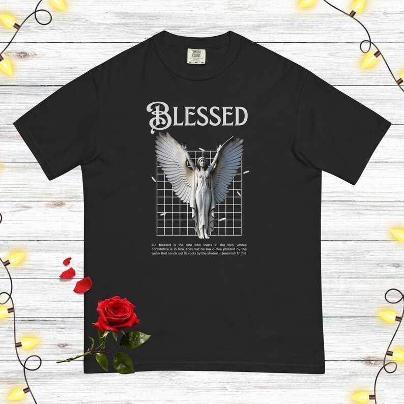 Blessed Angel Shirt Jeremiah Bible Verse T-shirt Christian Tshirt Faith ...