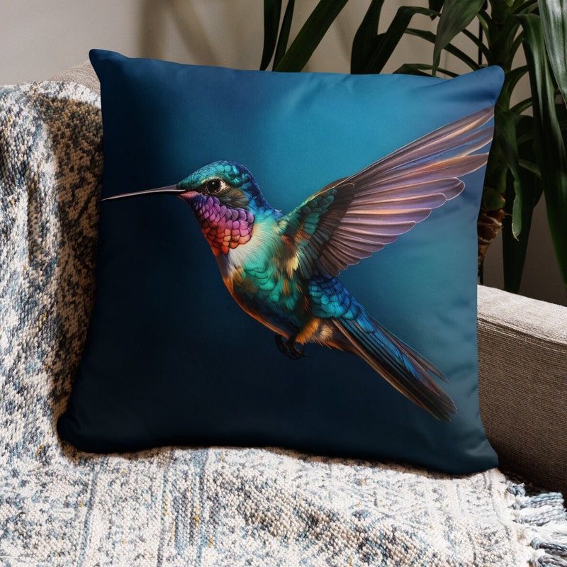Hummingbird Pillow - Etsy