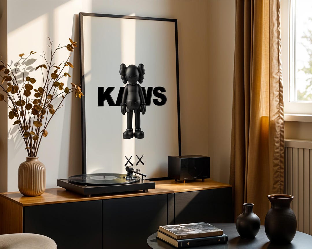 KAWS Hypebeast Poster | White KAWS Poster | Wall Art | Wall Decor ...
