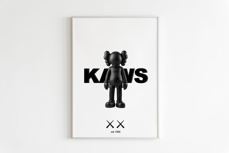 KAWS Poster, Hypebeast Enthusiast Wall Art - Etsy