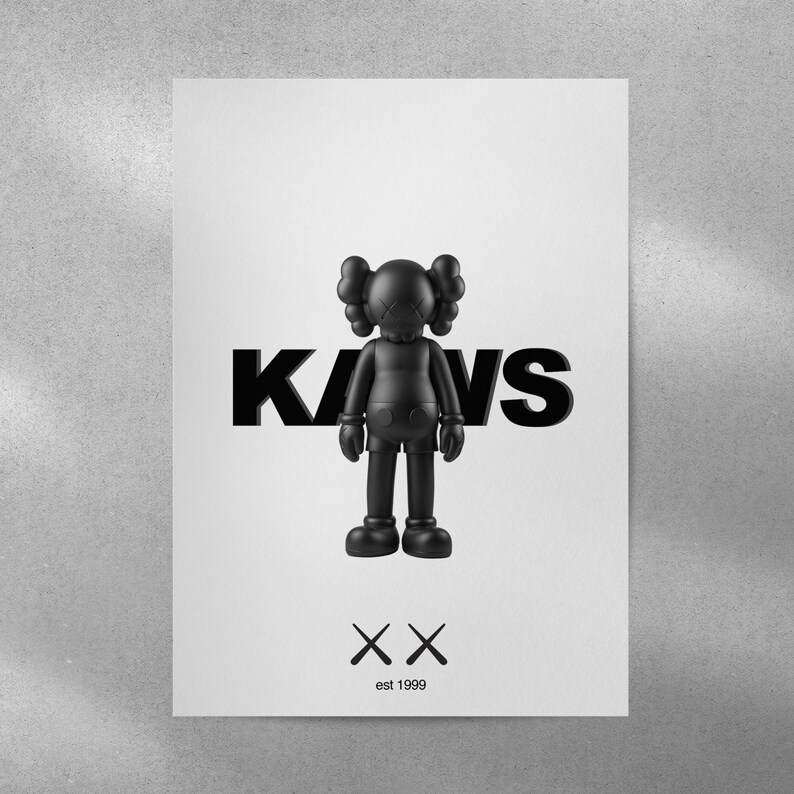 KAWS Poster, Hypebeast Enthusiast Wall Art - Etsy