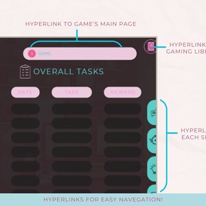 Neon Gaming Journal, Game Tracker, Gaming Organizer, Video Game Planner ...