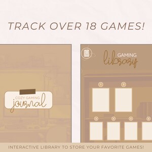 Cozy Gaming Journal, Game Tracker, Gaming Organizer, Video Game Planner ...