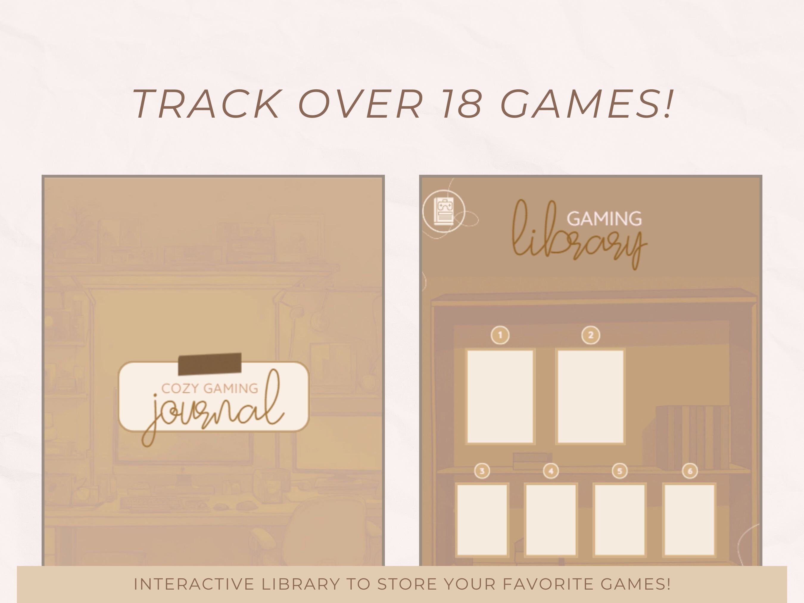 Cozy Gaming Journal, Game Tracker, Gaming Organizer, Video Game Planner ...