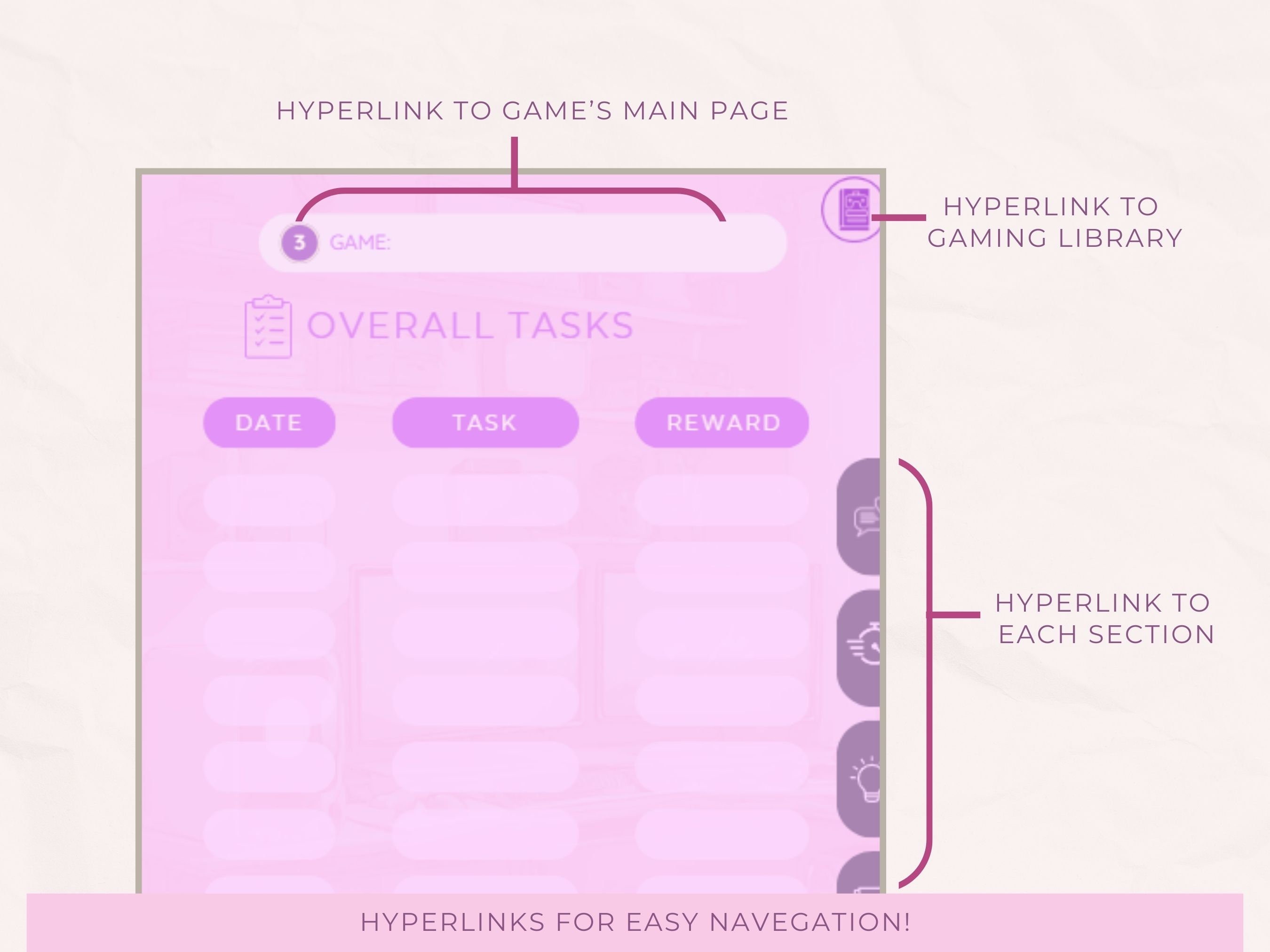 Purple Gaming Journal, Game Tracker, Gaming Organizer, Video Game ...