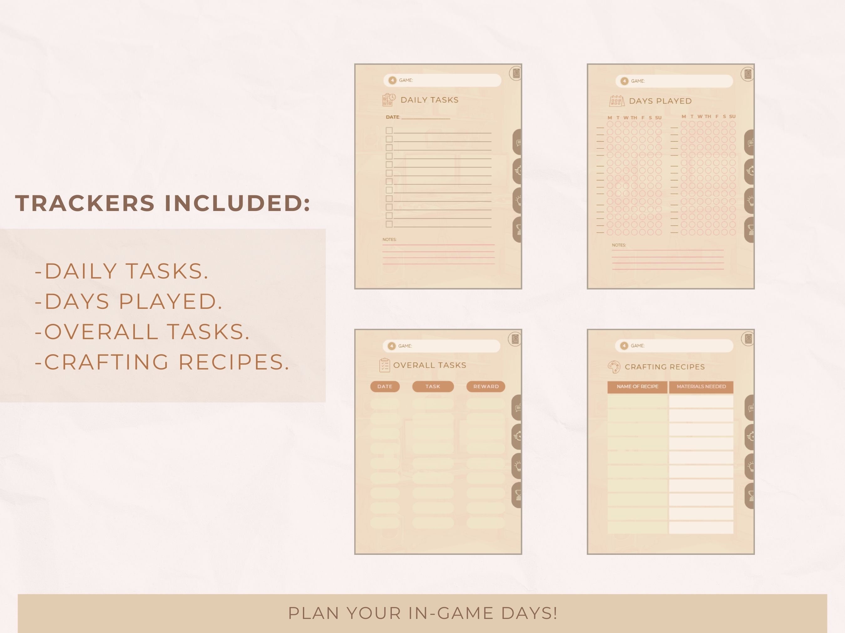 Cozy Gaming Journal, Game Tracker, Gaming Organizer, Video Game Planner ...
