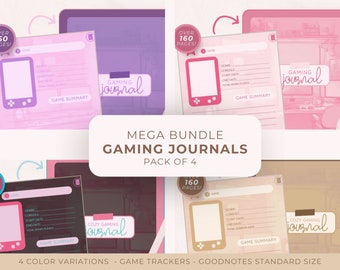 Cozy Gaming Journal, Game Tracker, Gaming Organizer, Video Game Planner, Progress Tracker ...