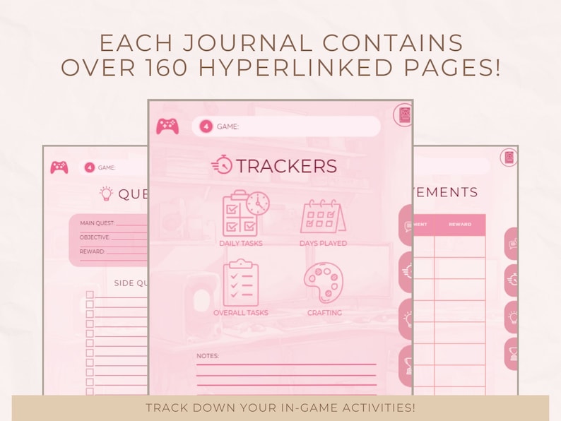 Gaming Journal Mega Bundle, Game Tracker, Gaming Organizer, Video Game ...