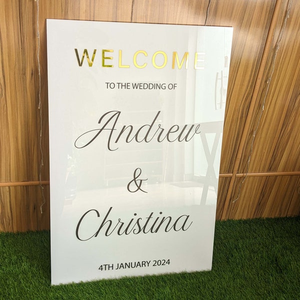 Acrylic Wedding Sign - Etsy