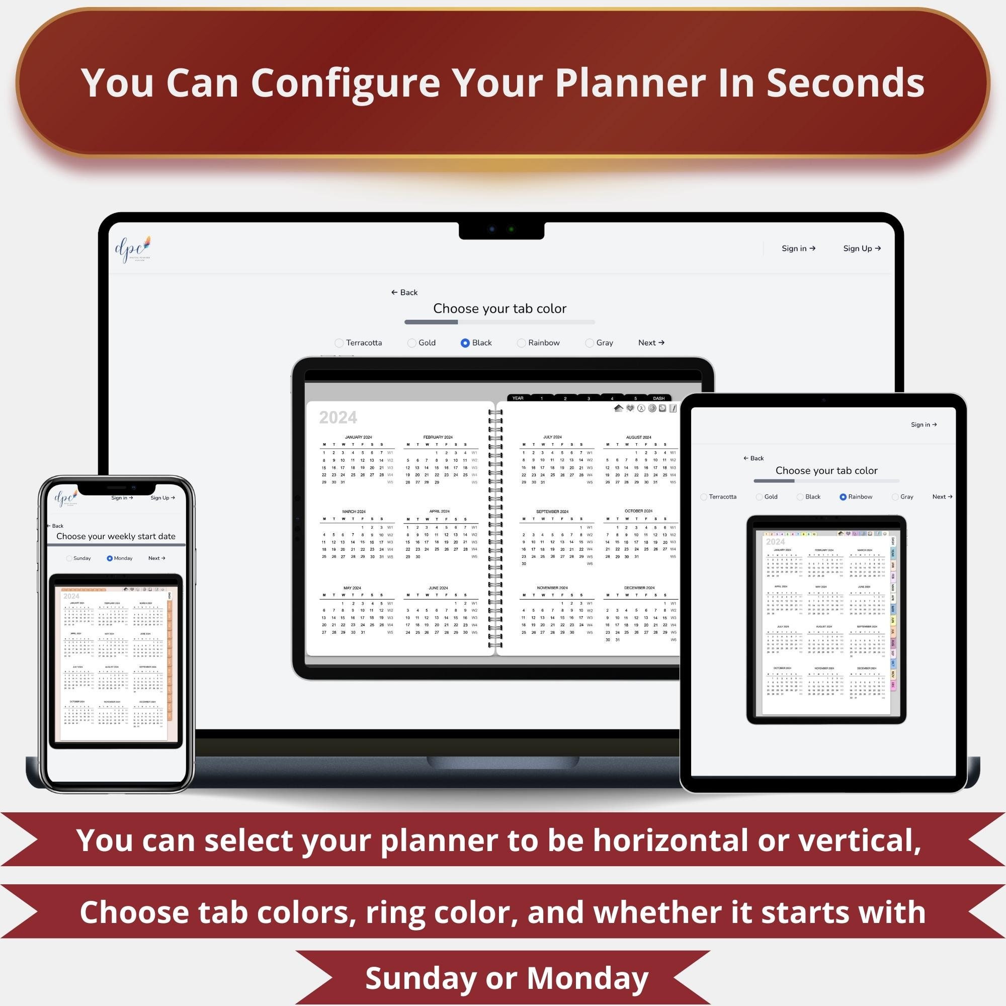 The Custom Digital Planner Daily Planner Adhd Planner, Digital Journal ...