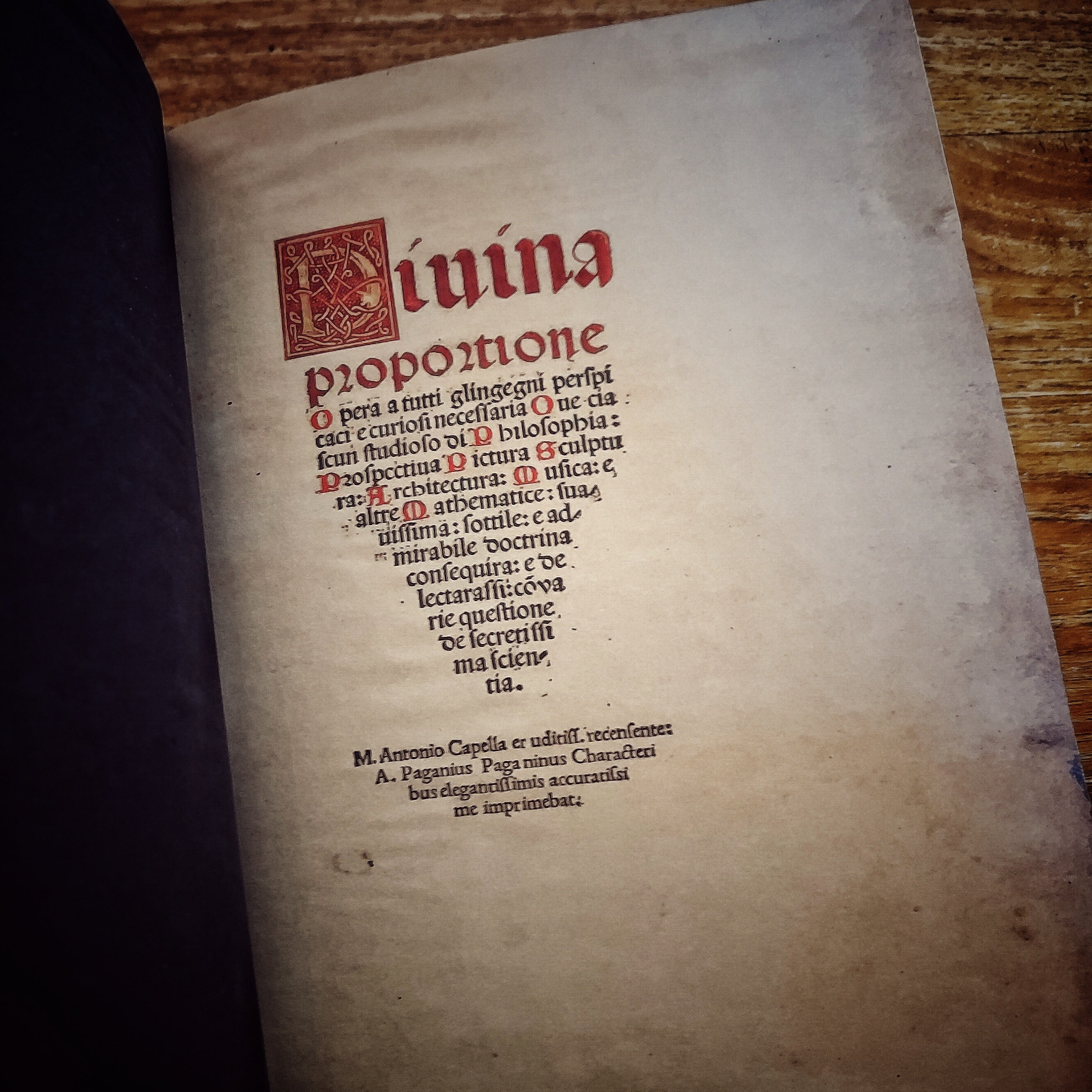 De Divina Proportione Luca Pacioli, With Drawings by Leonardo Da Vinci ...