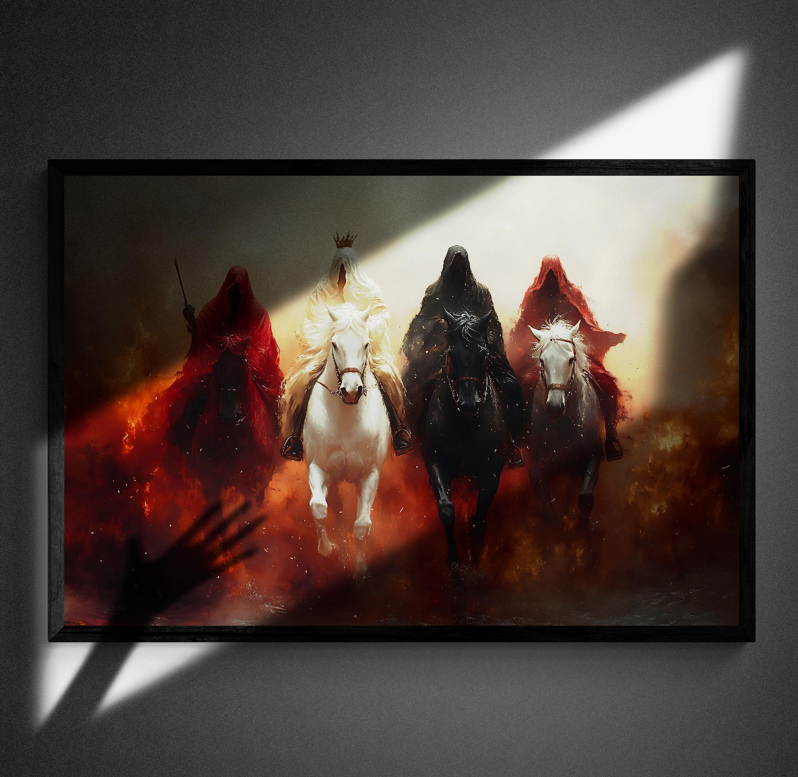 Four Horseman of the Apocalypse, Christian Wall Art, Christian Modern ...