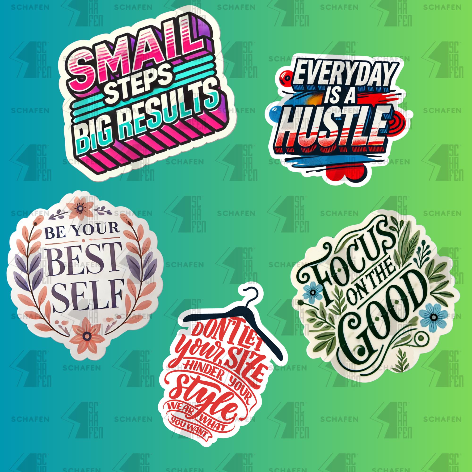 Motivational Sticker Pack SVG Digital Stickers, Creative Stickers ...