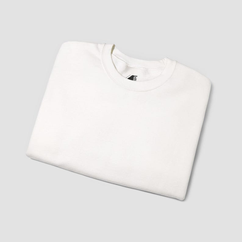 White Crewneck Sweatshirt: US Grown Cotton, Cozy Fall Layering - Etsy