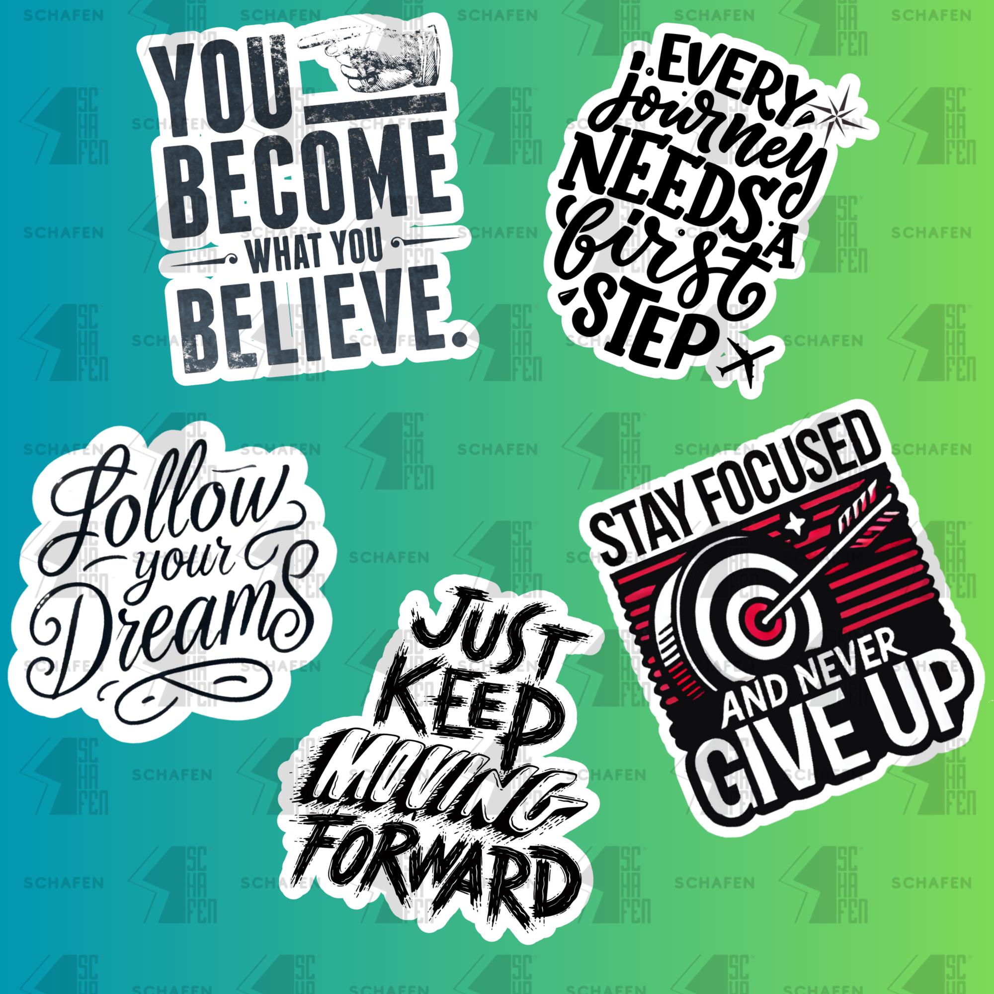 Motivational Sticker Pack SVG Digital Stickers, Creative Stickers ...