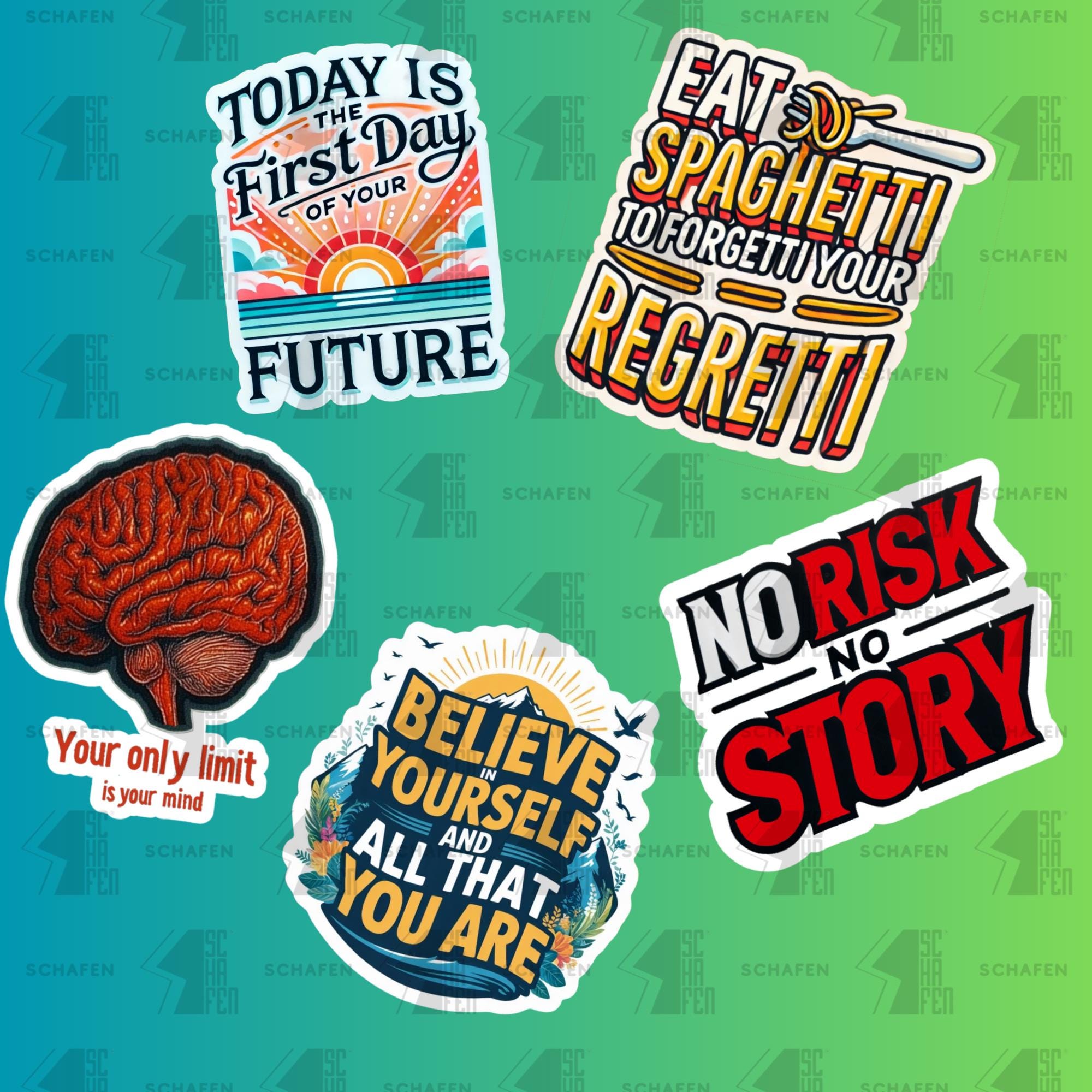 Motivational Sticker Pack SVG Digital Stickers, Creative Stickers ...