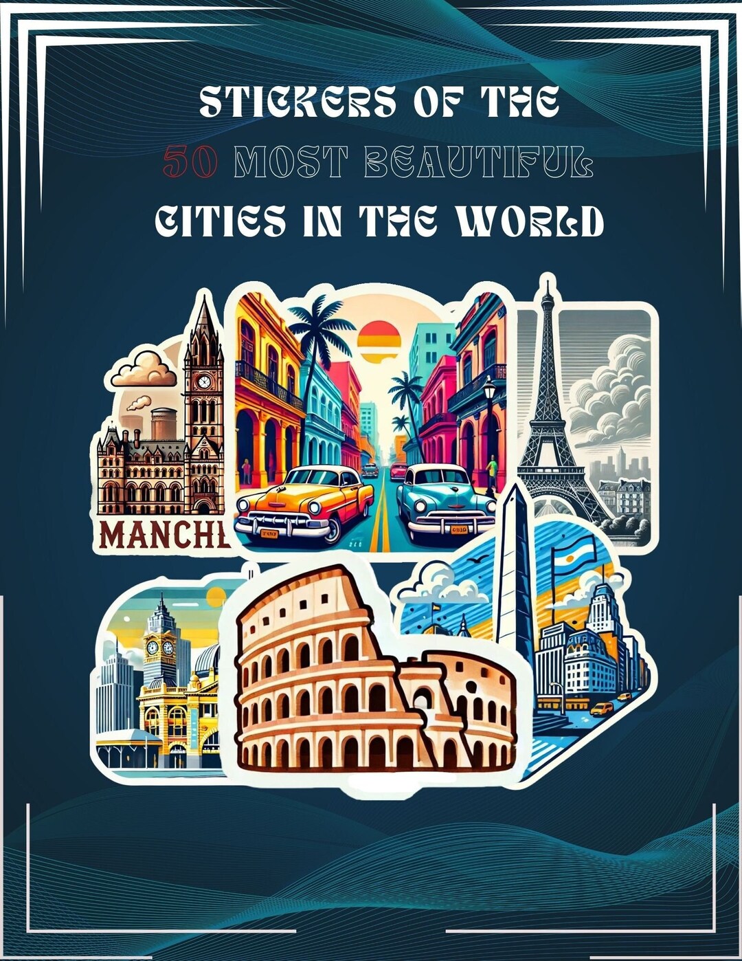 Digital Download, Printable Stickers, Stickers for Travel Planner ...