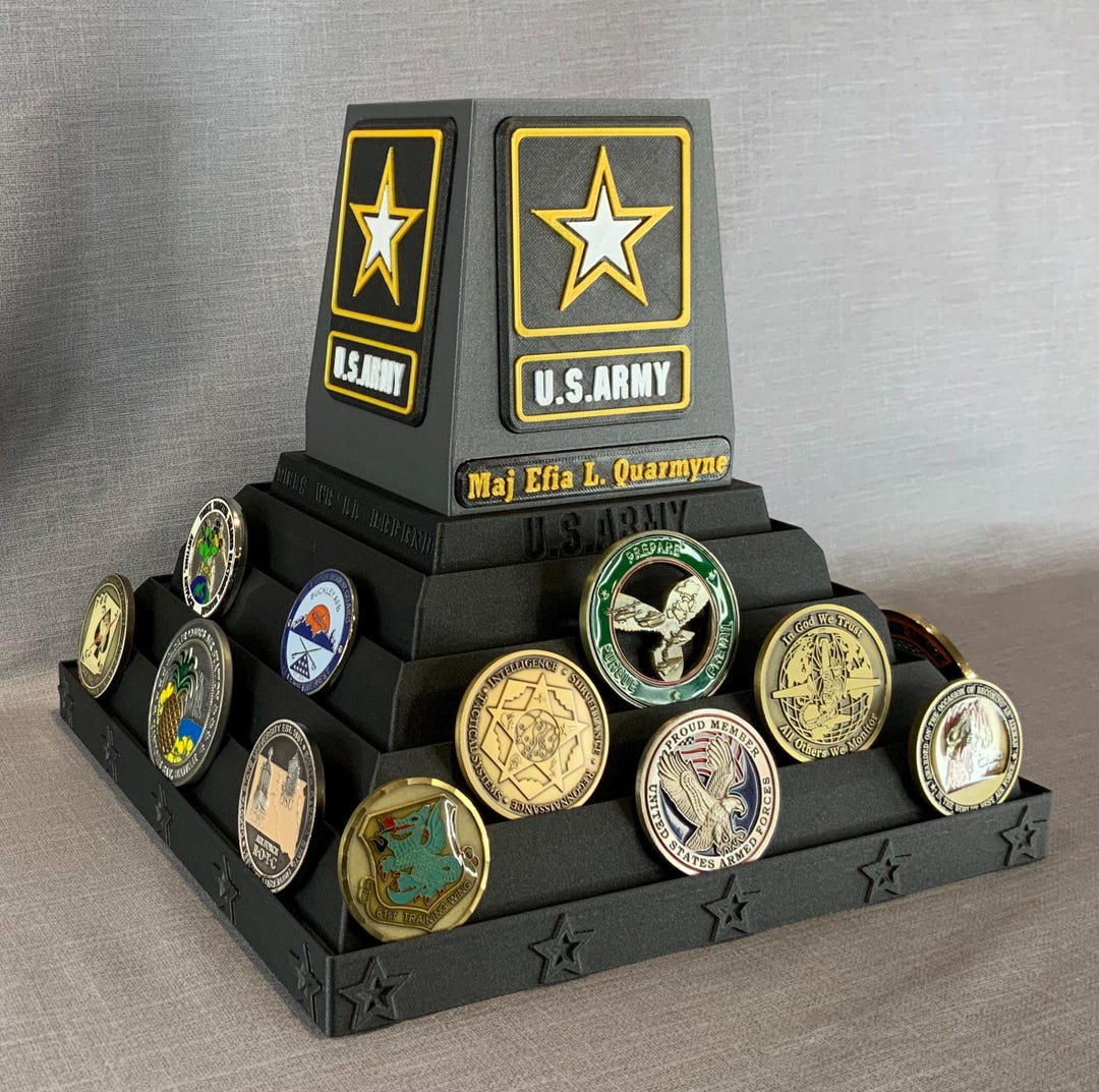 U.S. Army Logo Pyramid Coin Holder - Etsy