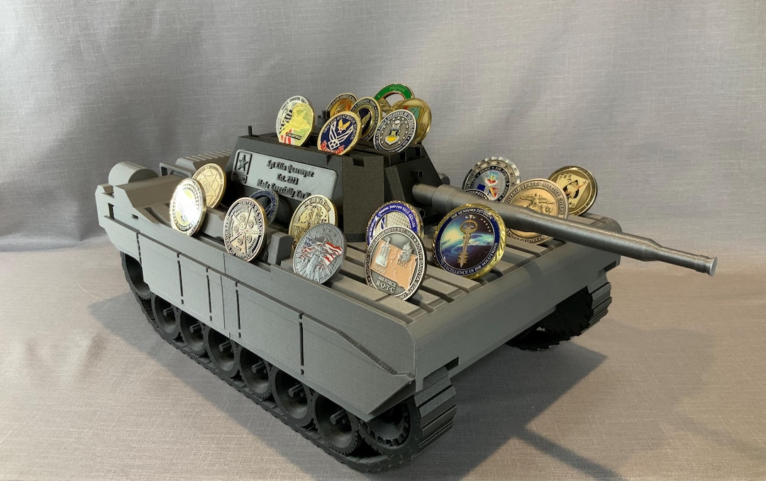 U.S. Army/marines M1A2 Abrams Tank Coin Holder - Etsy