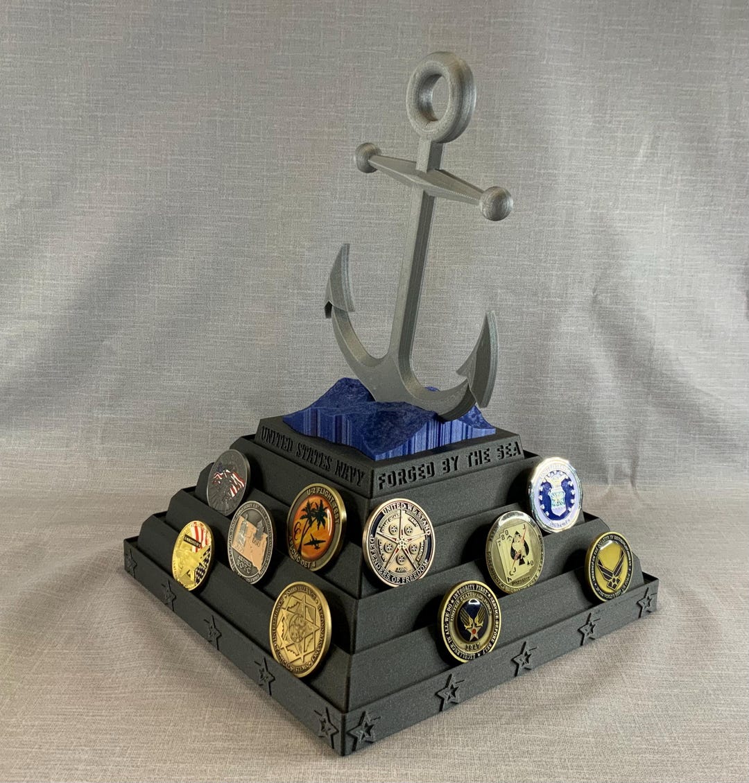 Naval Anchor Pyramid Coin Holder - Etsy
