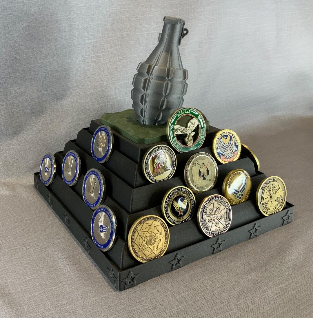 Grenade Pyramid Coin Holder - Etsy
