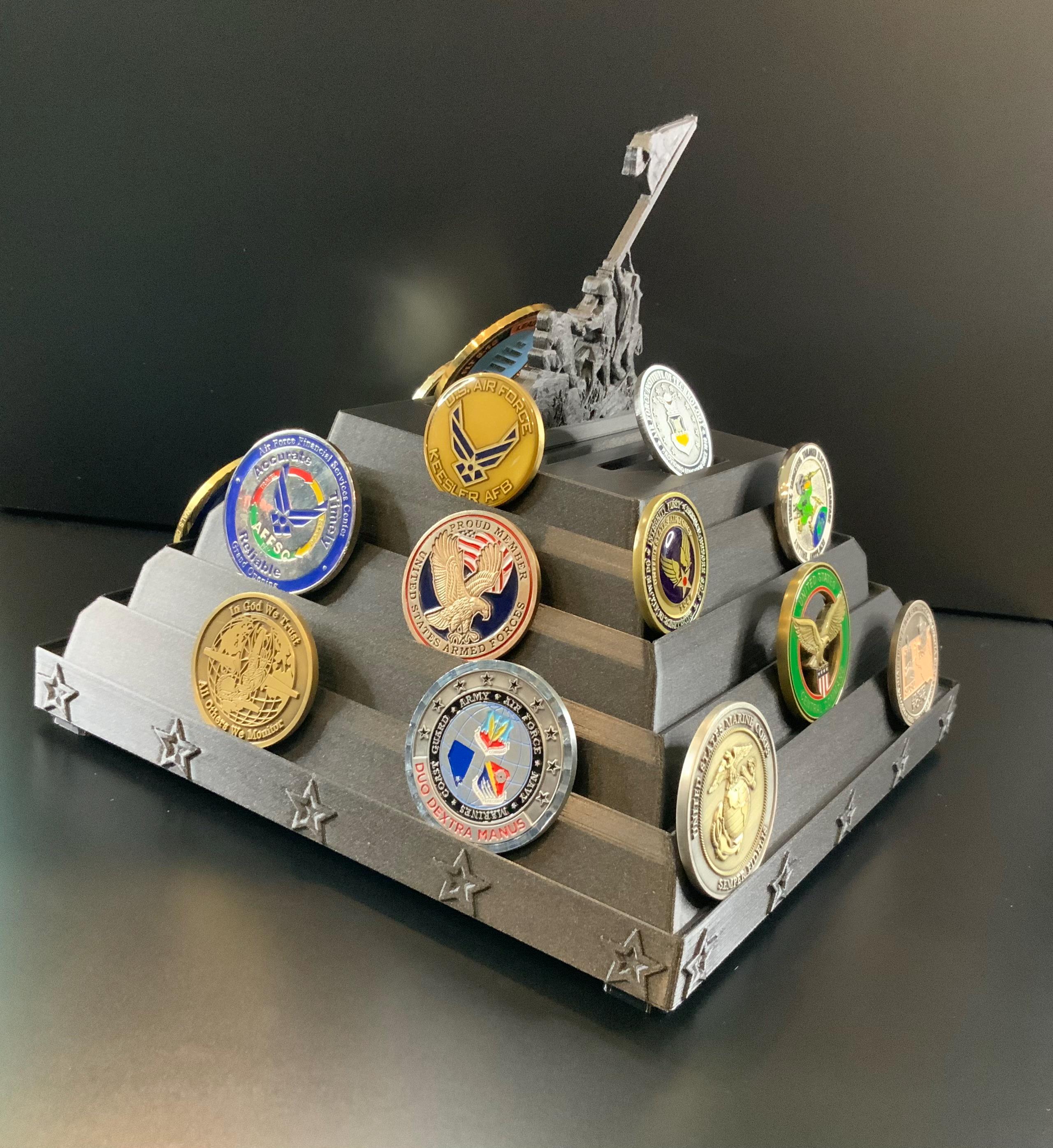 Iwo Jima Pyramid Coin Holder - Etsy